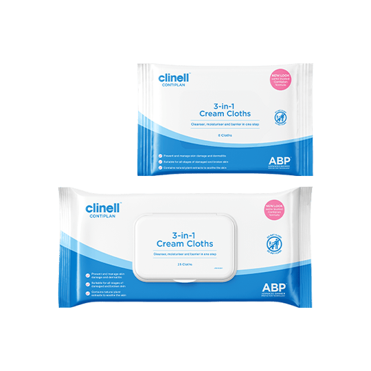 Clinell Contiplan 3-in-1 Cream Cloths | GAMA Healthcare