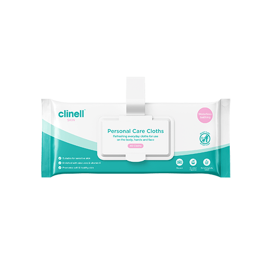 Clinell Personal Care Cloths Clip Pack 40 | GAMA Healthcare
